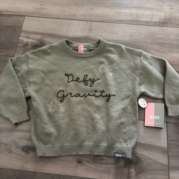 Shirts & Tops | Wicked Defy Gravity Olive Green Sweater 4t Nwt | Poshmark